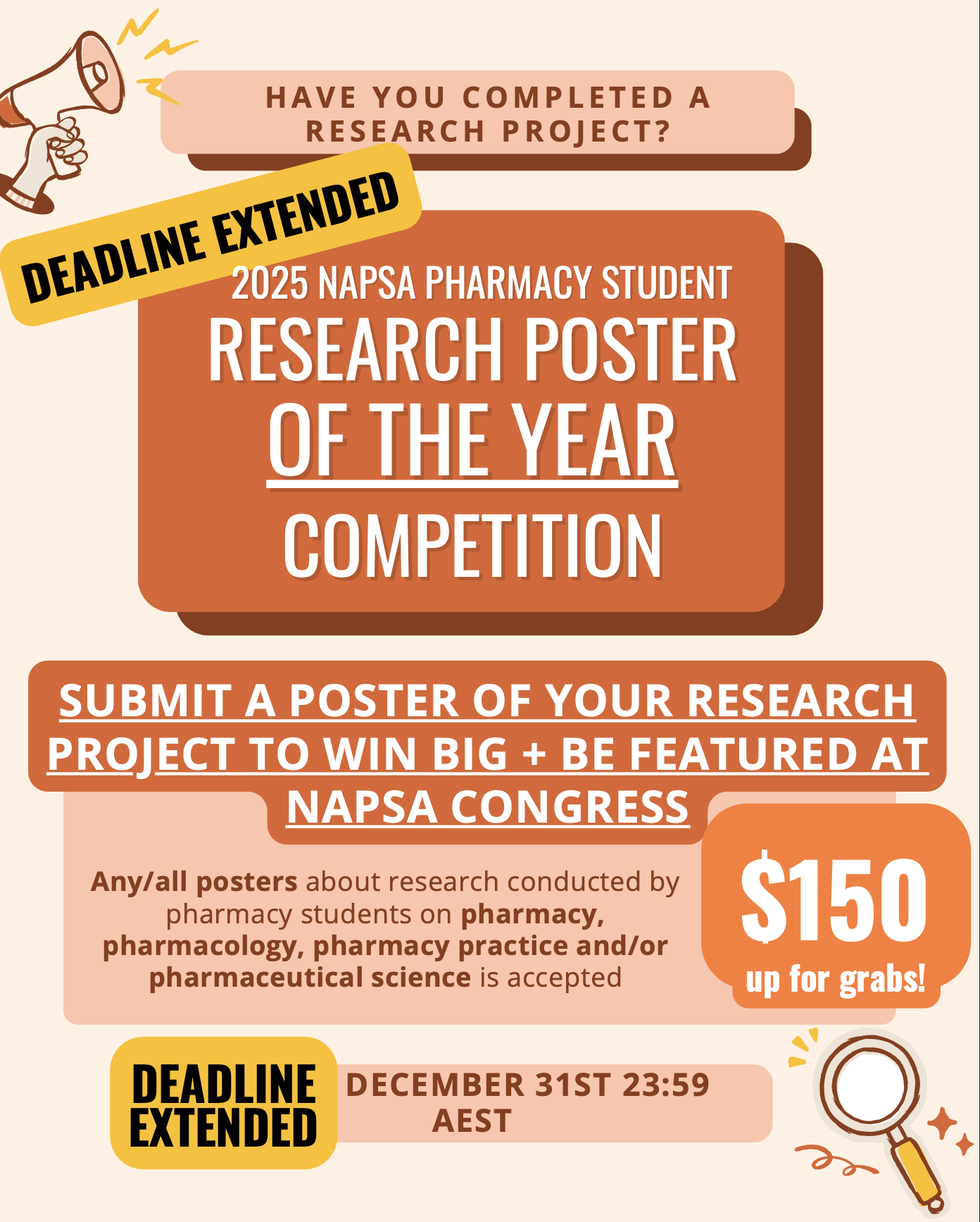 NAPSA Pharmacy Student Poster of the Year Competition 2025 | NAPSA
